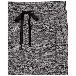 Amazon Essentials Women's Brushed Tech Stretch Jogger Pant (Available in Plus Size), Dark Grey Space Dye, Large