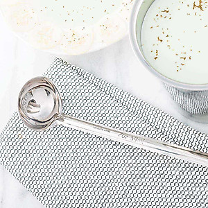 Restaurantware Met Lux 2 Ounce Portion Ladle 1 Multipurpose Portion Serving Spoon - Does Not Corrode Dishwashable Stainless Steel Portion Control Serving Utensil Premium