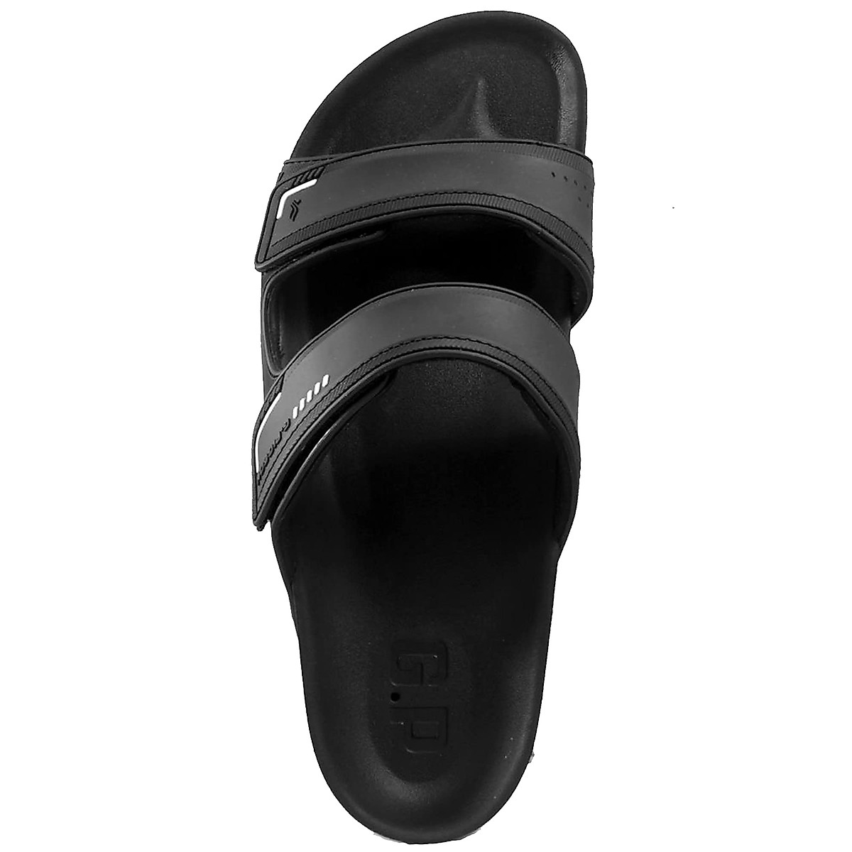 Gold Pigeon Shoes GP Pirogue Orthoheel Slide Sandal: 1545 Black, Women Size 9.5-10 & Men Size 8-8.5 (1545-blk-40)