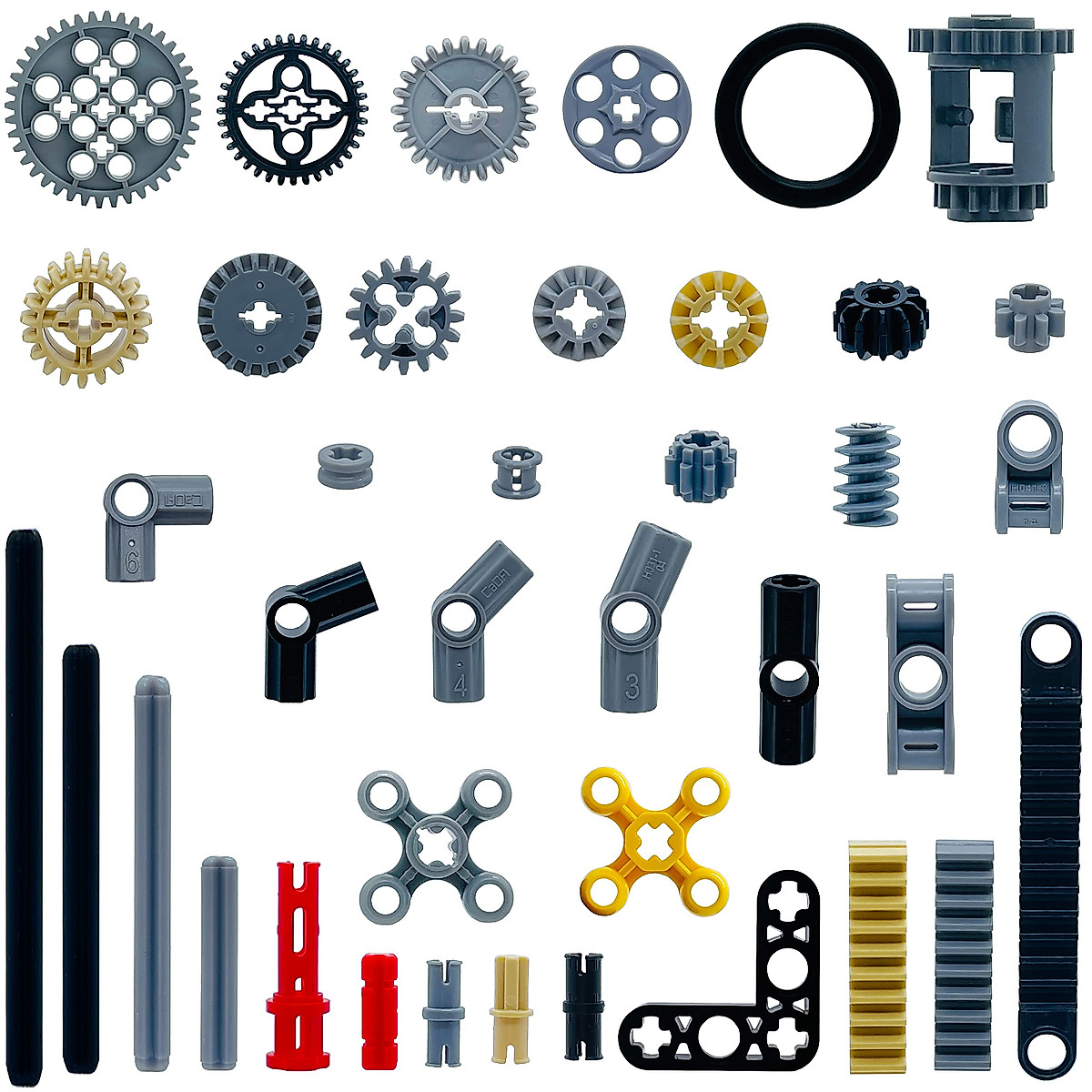 TACYILLU 162 Pcs Building Blocks Parts Gear and Axle Set Connectors Axle Liftarm Pins Accessories Brick Sets Toys Tight Fit with Major Brands…