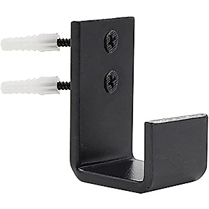 ZEKOO Sliding Barn Door Hardware Door Bottom Floor Guide Wall Guide with Screws Matte Black