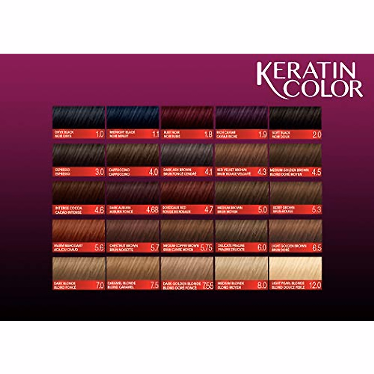 Schwarzkopf Keratin Color Permanent Hair Color Cream, 4.6 Intense Cocoa