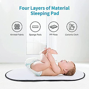 nordmiex Travel Bassinet-Folding Portable Bassinet,Baby Lounger Baby Crib Baby Bed with Mosquito Net,Easy to Fold and Lightweight