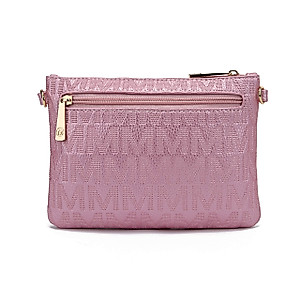 MKF 2 in 1 Crossbody Bags for Women, Wristlet Purse - Ladys Small PU Leather Messenger Handbag - Adjustable Strap Tan