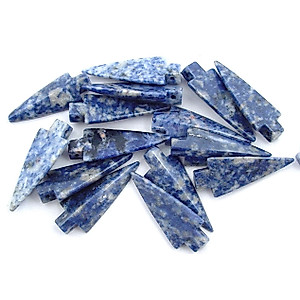 BUTW Sodalite Arrowhead Pendant Necklace