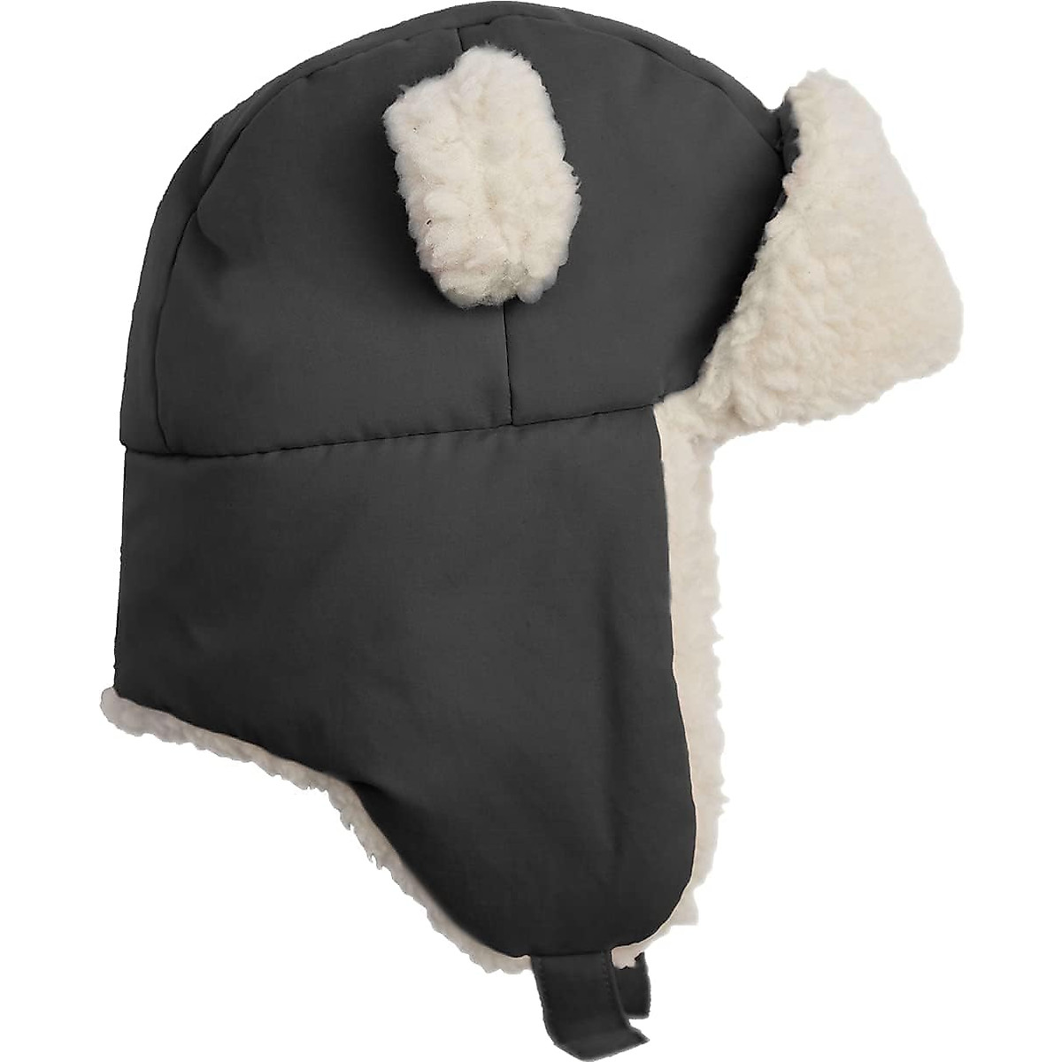 7AM Baby Hat & Mittens Set - Unisex Vegan Sherpa Lined Hat & Mittens for Newborn, Waterproof, Soft & Warm Baby Winter Hat & Gloves Set, Winter Baby Essentials | Benji Set (Smokey)