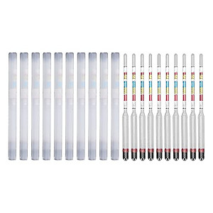 Beer Making Meter, Temperature Resistant Clear Viewing Home Brewing Hydrometer Sensitive Response 0.05 Accuracy Intuitive Display 20% Measuring Range for Home