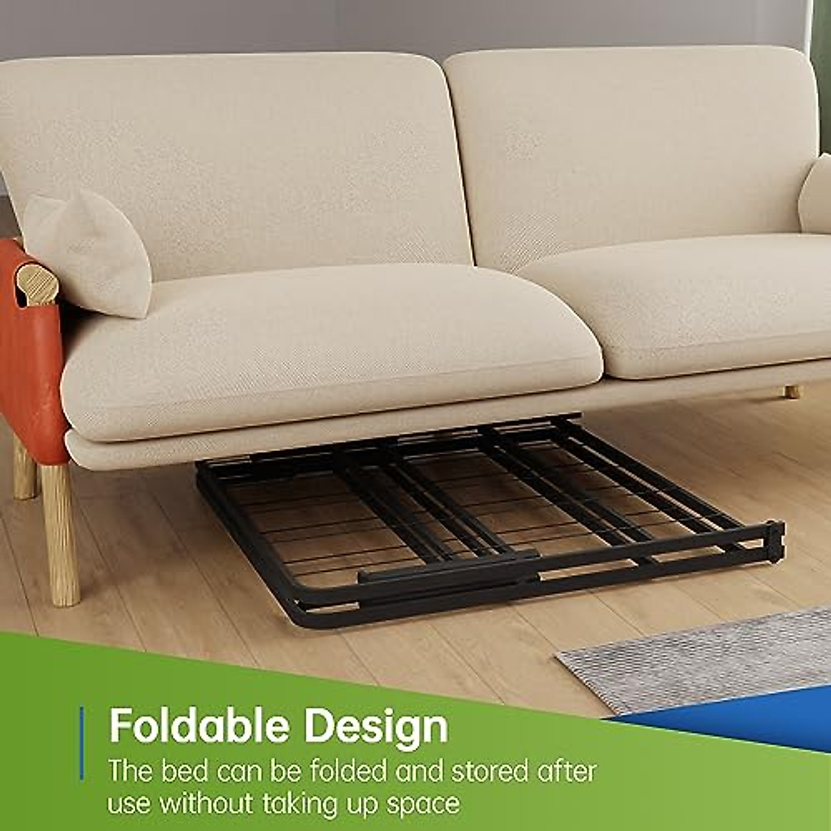 PayLessHere Metal Bed Frame Foldable Metal Platform Mattress Foundation with Support Up to 1000lbs Steel Slats Support Noise Free Heavy Duty Bed Frame Easy Assembly,Twin