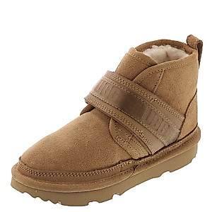 UGG Unisex-Child Neumel Snapback Boot, Chestnut, 7