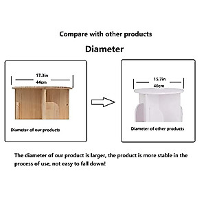 Rotating Bookshelf 360 Display 4 Tier Floor Standing Bookcase Storage Rack for Kids&Adults Solid Wood Bookshelf Organizer