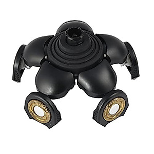 6 Blades Electric Shaver Replacement Heads Upgrade Razor Shaver Replaceable Floating Blades Wet and Dry for Bald and Face (Gold)…