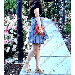 Front and Back Both Side Fringed Soft PU Leather Small Boho Crossbody Wristlet (ZBlack)