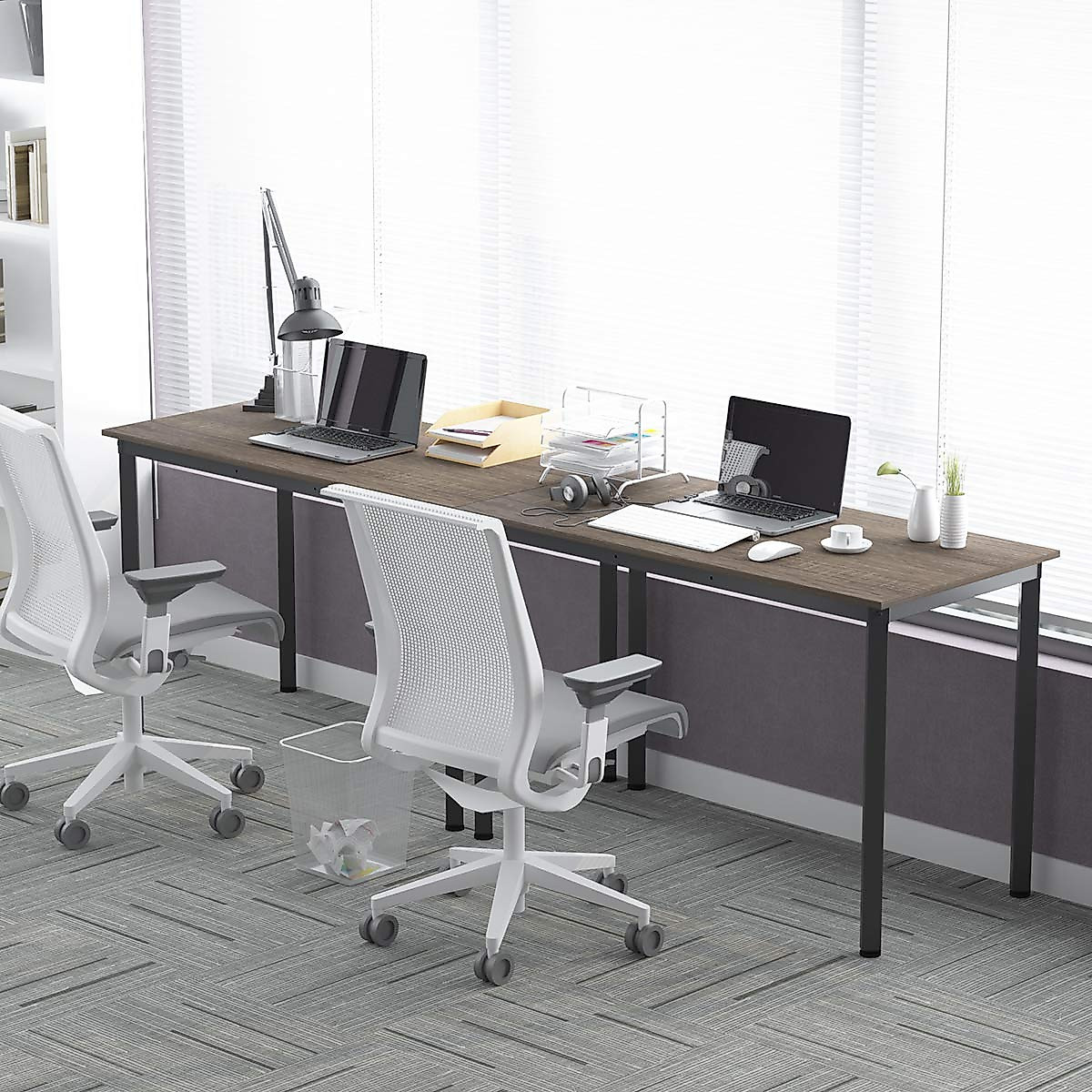 Weehom Computer Desk Home Office Writing Desk Study Laptop/Dining Table