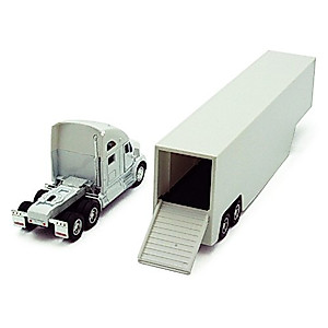 KiNSMART 1:68 Kenworth T700 Container Truck Die Cast Metal Model Toy (White NO Decal)