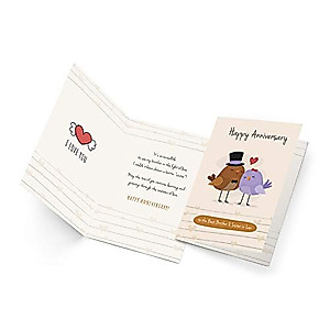 Prime Greetings Anniversary Card For Brother and Sister In Law