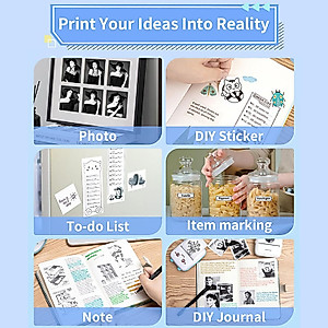 10 Rolls of 57x25 mm Colorful Adhesive Sticker Paper for Thermal Printers, Compatible with Mini Pocket Printers, Self-Adhesive Printable Labels for Students, Professionals, and DIY EnthusiastsAlike
