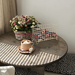 ELLDOO Coffee Pod Holder, Large Capacity Coffee Pod Organizer for K Cup Keuring Espresso Capsule Coffee Creamer, Metal Coffee Pod Storage Basket for Kitchen, Coffee Bar Decor (Gold, Large)