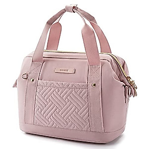 TOURIT Lunch Bag Women Insulated Lunch Box Durable Lunch Tote Bag Lunch Cooler Bag for Women Work, School, Picnic, Pink