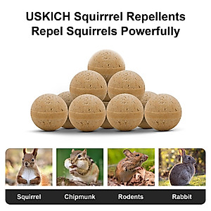20Pack Squirrel Repellent Outdoor, Chipmunk Repellent Outdoor,Rodent Repellent,Squirrel Repellent for Attic and Cars Engines, Ultra Powerful Squirrel Deterrent Keep Squirrels Out of Garden