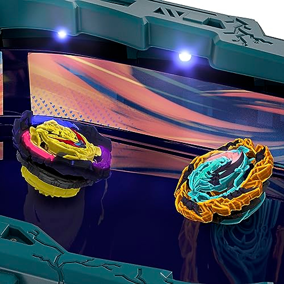 Beyblade Burst QuadStrike Light Ignite Battle Set, with Beyblade Stadium, 2 Spinning Tops, and 2 Beyblade Launchers, Toys for 8 Year Old Boys & Girls & Up (Amazon Exclusive)