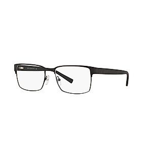 A|X ARMANI EXCHANGE Men's AX1019 Square Prescription Eyeglass Frames, Matte Black/Demo Lens, 54 mm
