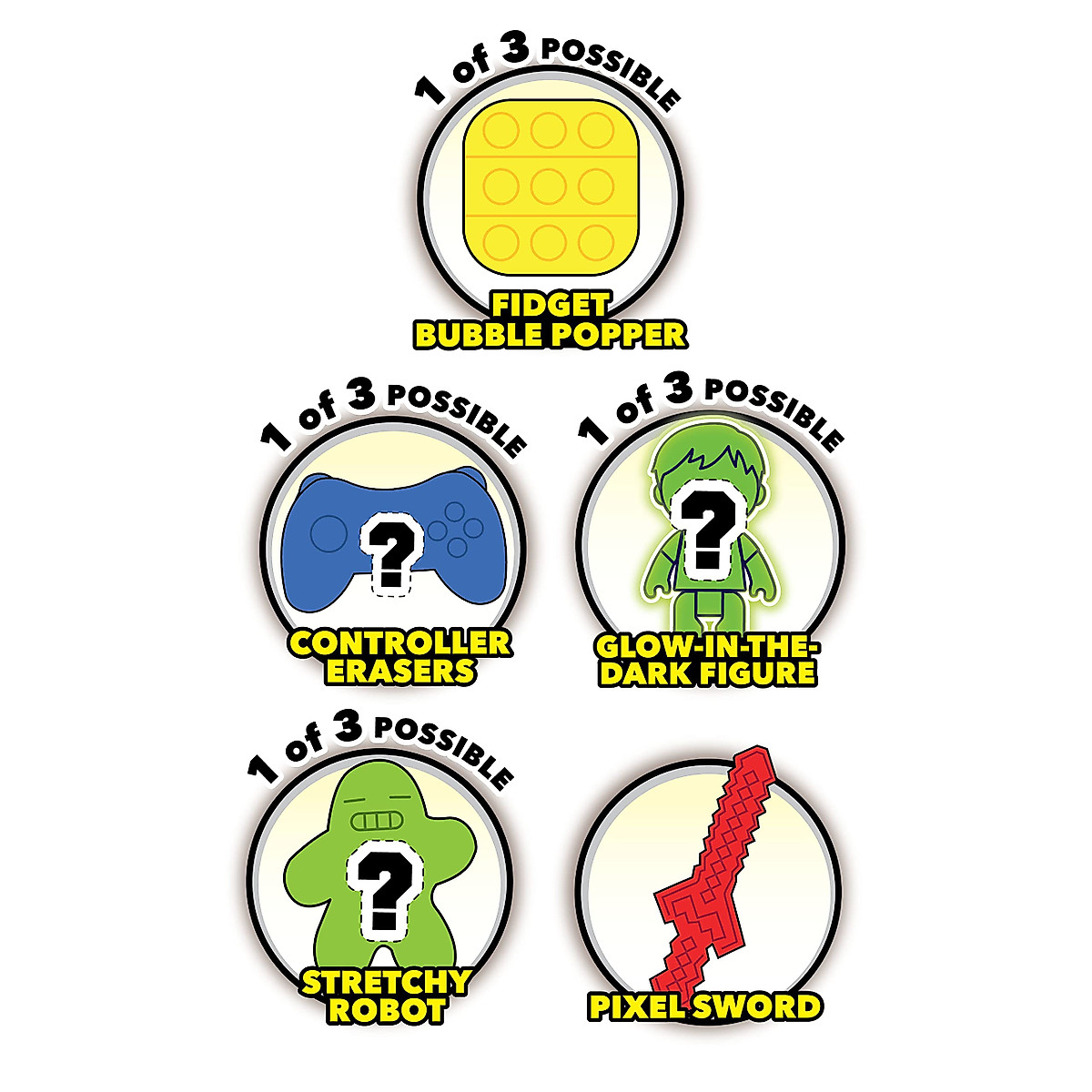 Ryan's World Surprise Arcades, 11-pieces, 4 Arcade Game-Containers, Glow-in-the-Dark Figure, Kids Toys for Ages 3 Up by Just Play