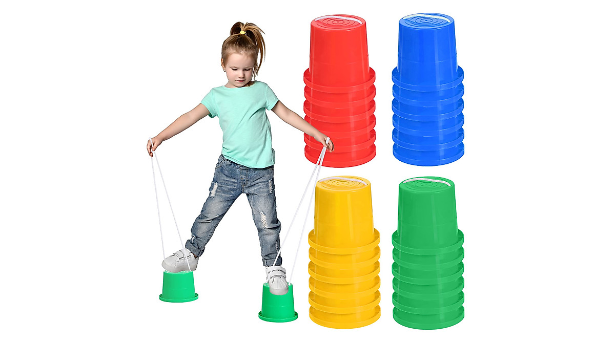 Hungdao 12 Pairs Kids Balancing Stilts for Outdoor Play