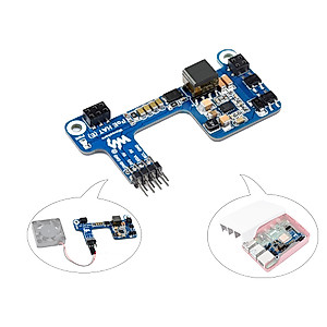 PoE HAT for Raspberry Pi 4B/Raspberry Pi 3B+, Power Over Ethernet (PoE) Support 802.3af PoE Network Standard, Compatible with Raspberry Pi Official Case, Support Connecting Cooling Fan
