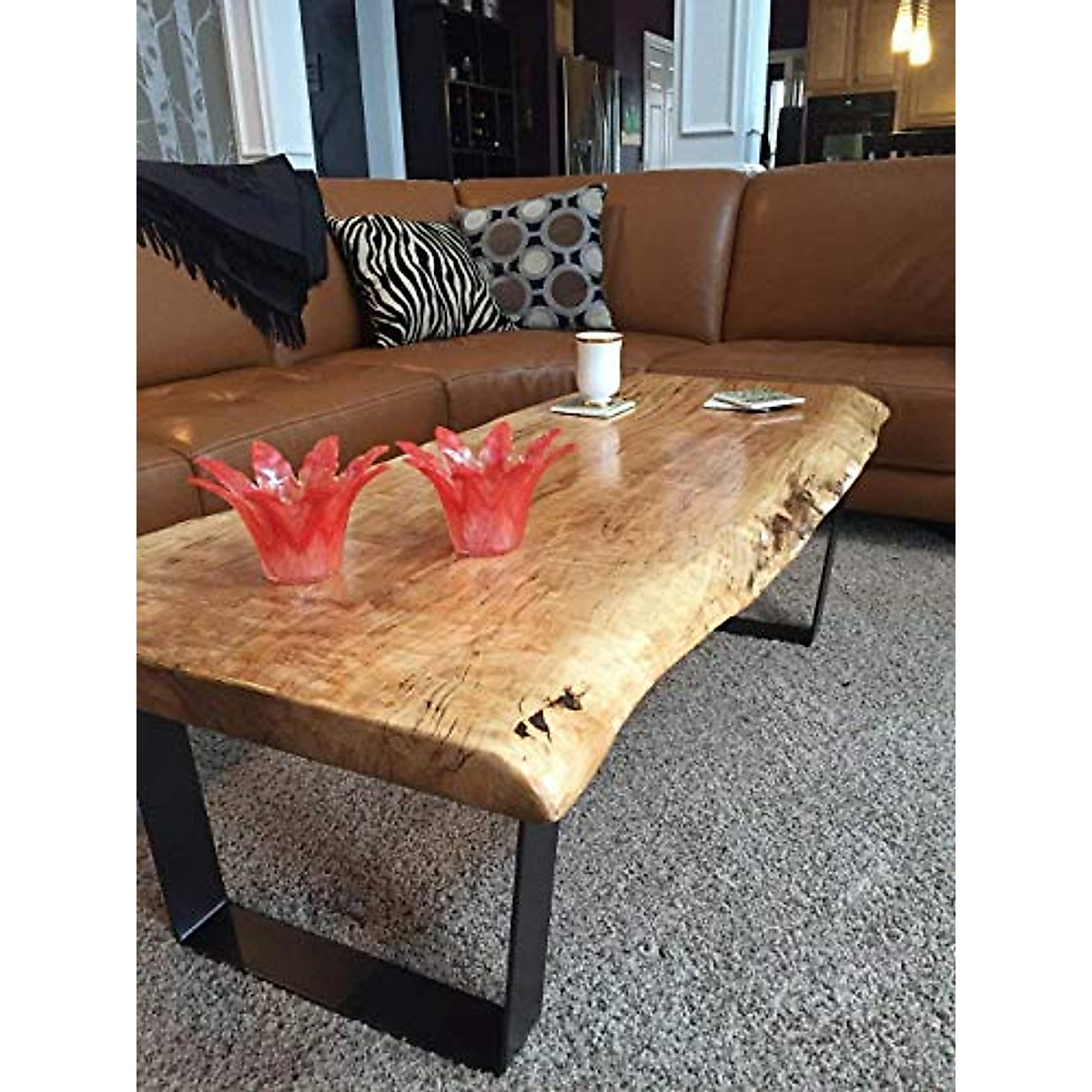 Metal Table Legs, Bent Trapezoid Style - Any Size and Color