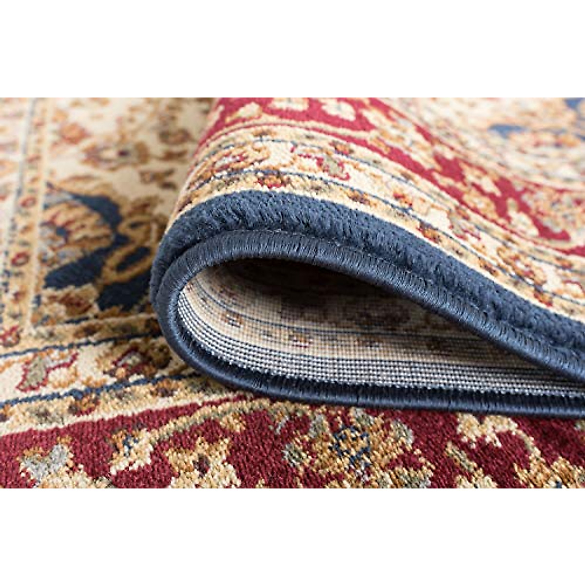 Kirsten Traditional Oriental Navy Scatter Mat Rug, 2' x 3'