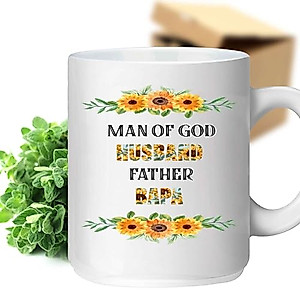 Unique Christian Gift for Husband and Father - Prayers - Navy Multicolor Unisex Sweat - 11 Oz White Ceramic Coffee Mug