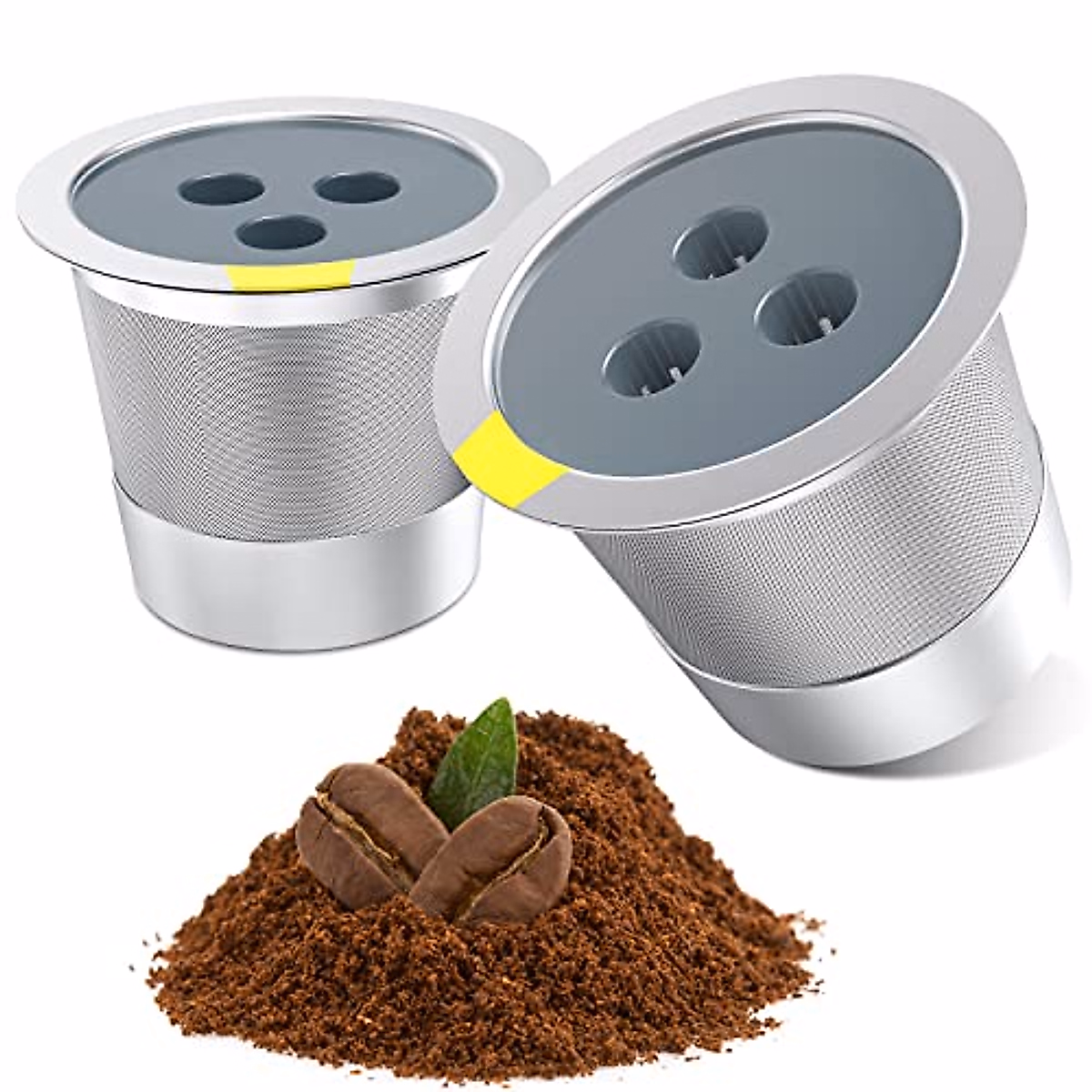 Reusable K Cups pods Compatible with ninja dual brew pro specialty coffee maker,Reusable Coffee Filter Accessories fits Ninja CFP201 CFP301 CFP305 CFP400 Dual Brew Pro System (2pack)