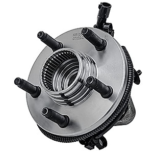 Detroit Axle - 4WD Front Wheel Bearing Hub for 1998-2000 Ford Ranger Mazda B4000 [w/ 4-Wheel ABS], Replacement 1999 Ranger B4000 Wheel Bearing and Hub Assembly