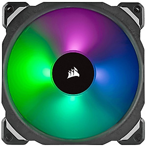Corsair ML140 PRO 140mm Premium Magnetic Levitation RGB LED PWM Fan with Lighting Node Twin Pack (CO-9050078-WW)