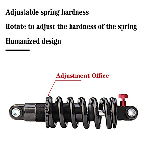 LvTu 2000 Lbs Mountain Bike Shock Absorber 150mm/ 165mm/ 190mm Adjustable Damping XC Soft Tail Suspension Spring (Color : 2000 Lbs, Size : 165mm)
