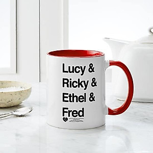 CafePress Lucy Ricky Ethel Fred Ceramic Coffee Mug, Tea Cup 11 oz