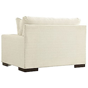 Signature Design by Ashley Maggie Contemporary Upholstered Chair and a Half, Beige