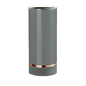 Bathroom Accessories - Set of 4 Includes Decorative Soap Lotion Dispenser, Tumbler, Tissue Box, Tray for Modern Farmhouse Bath Decor Kitchen Countertop Organizer Housewarming Gift - Grey