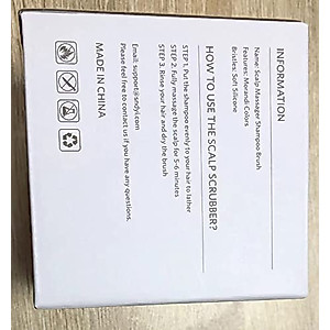 Sndyi Scalp Massager Shampoo Brush, 100% Silicone Hair Scrubber for Washing Hair, Upgraded Scalp Scrubber/Exfoliator for Dandruff, Head Scalp Massager for Hair Growth, Wet Dry Scalp Brush, Pink