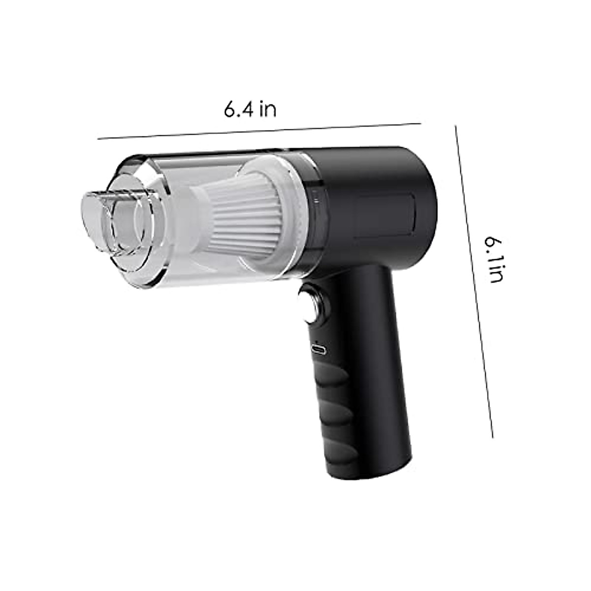 topliu 120W Portable Car Vacuum Cleaner - Cordless Handheld Vacuum Cleaner with Powerful Suction and 45000rpm Speed for Car Seat Crevices Pillows, Sheets, Mattresses, Sofas