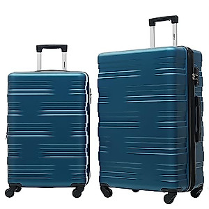 Merax Luggage Sets 2 piece Carry on Luggage Suitcase Sets of 2, Hard Case Luggage Sets Clearance Expandable