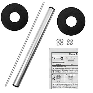 Odesos 2X Double Ring Rolling Mouse Trap, Live Catch and Release Bucket Spin Roller with Two Rings for Mice Rats Rodents. Humane. Auto Reset. Safe for Children and Pets Works Outdoors and Indoors