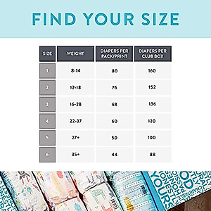 The Honest Company Clean Conscious Diapers | Plant-Based, Sustainable | Big Trucks + So Bananas | Super Club Box, Size 5 (27+ lbs), 100 Count