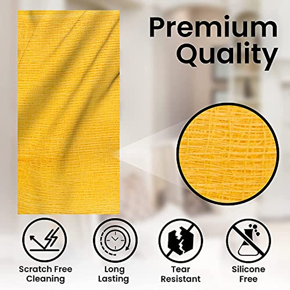 VEZAAM Tack Cloths - 12 Pcs, Remove Dust, Sanding Particles, Clean & Polish, Ideal for Woodworking & Painting, 18x36