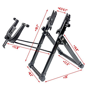 ZXMT Wheel Truing Stand Simple Convenient Bike Truing Stand, Home Foldable Bicycle Repair Maintenance Support Tool Accessory for 16 inches - 29 inches 700C Wheels
