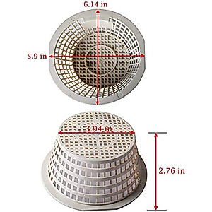 Skimmer Basket for Above Ground and in Ground Swimming Pool Replacement Parts Compatible with Swimline Hydrotools 8928 Olympic ACM88 (Pack of 2)