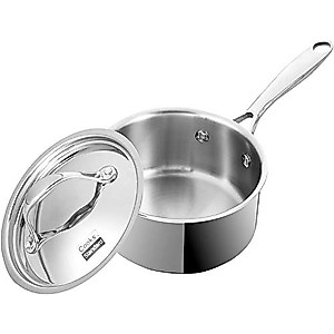 Cooks Standard Multi-Ply Clad Stainless Steel Cookware Set, 9 Piece, Silver
