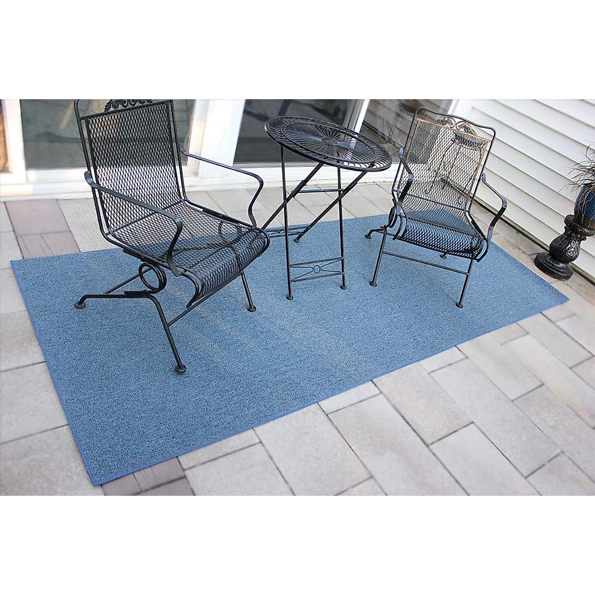 KOECKRITZ 12'x14' - Cobalt - Indoor/Outdoor Area Rug Carpet, Runners & Stair Treads with a Premium Nylon Fabric Finished Edges