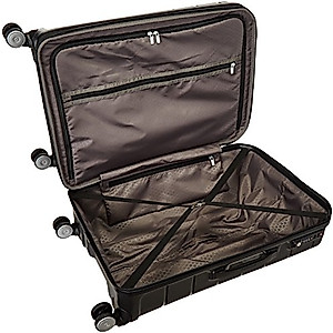 Samsonite Freeform Hardside Expandable with Double Spinner Wheels, Checked-Medium 24-Inch, Black