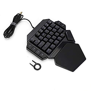 Diydeg Gaming Keyboard, Black RGB Blacklight Mechanical Keyboard, for Win 2000/Win XP/Win ME/Vista/Win7/Win8/WIN10